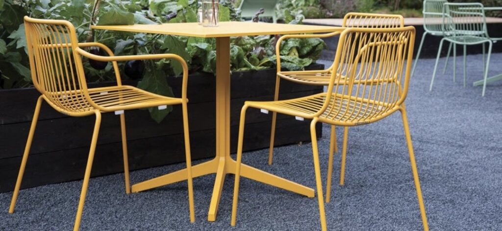 Mesa Ypsilon 4 aluminio lacado para exterior | Sitamon