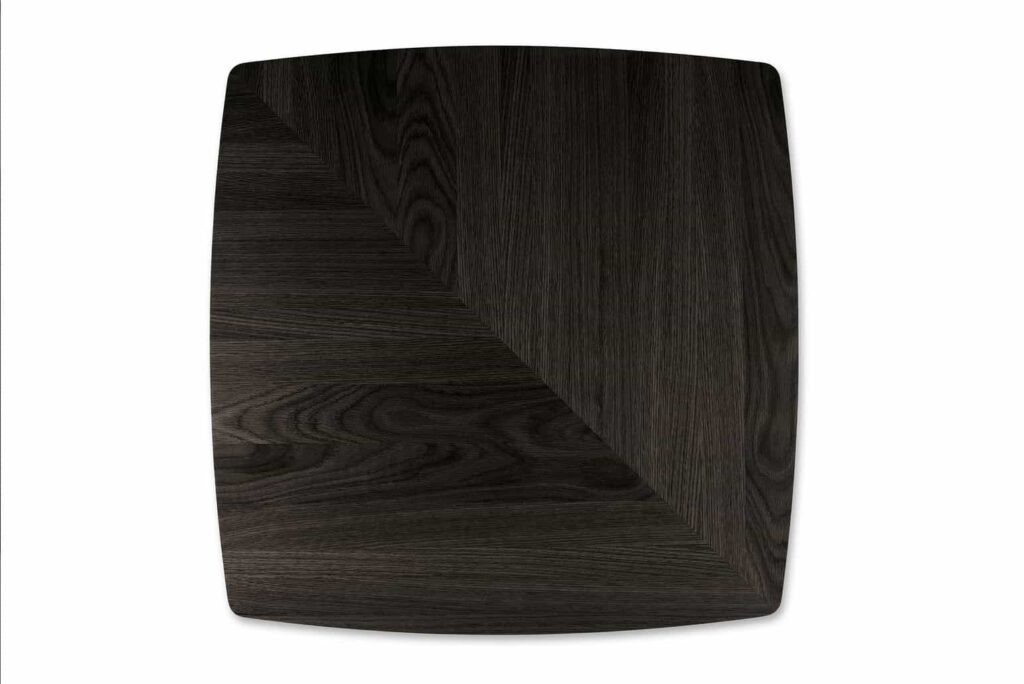Tablero de mesa multilaminado de abedul con marquetería de roble ...
